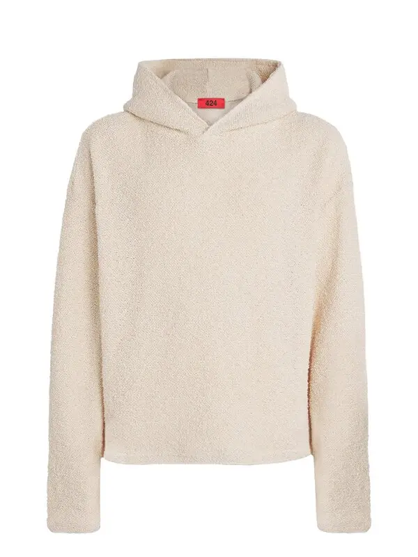 424 Cotton-blend Bouclé Hoodie - Beige