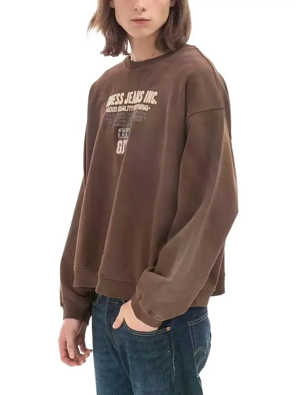 Guess Crew-neck Sweatshirt - Brown