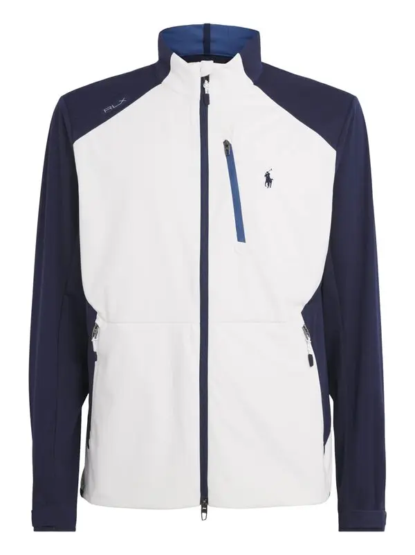 Rlx Ralph Lauren Color-blocked Packable Windbreaker Jacket - Navy