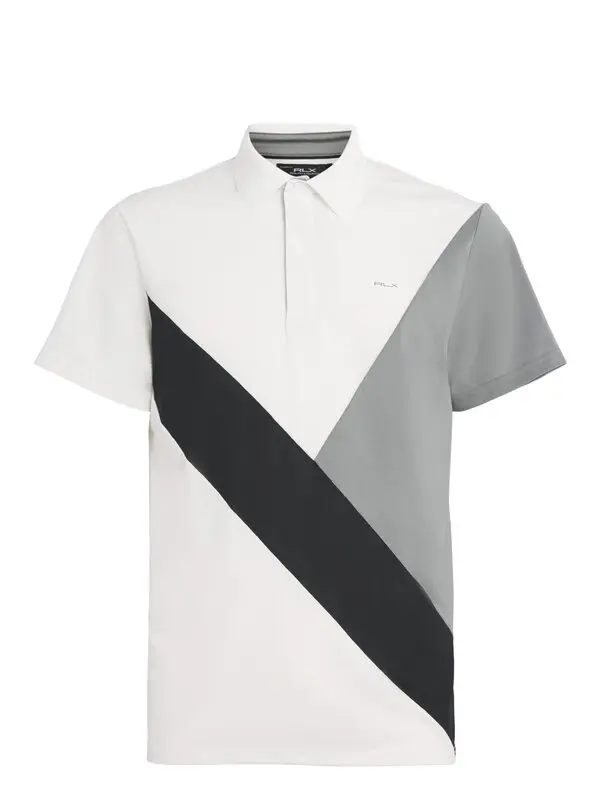 Rlx Ralph Lauren Colour-block Polo Shirt - Grey