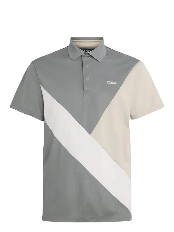 Rlx Ralph Lauren Colour-block Polo Shirt - Grey