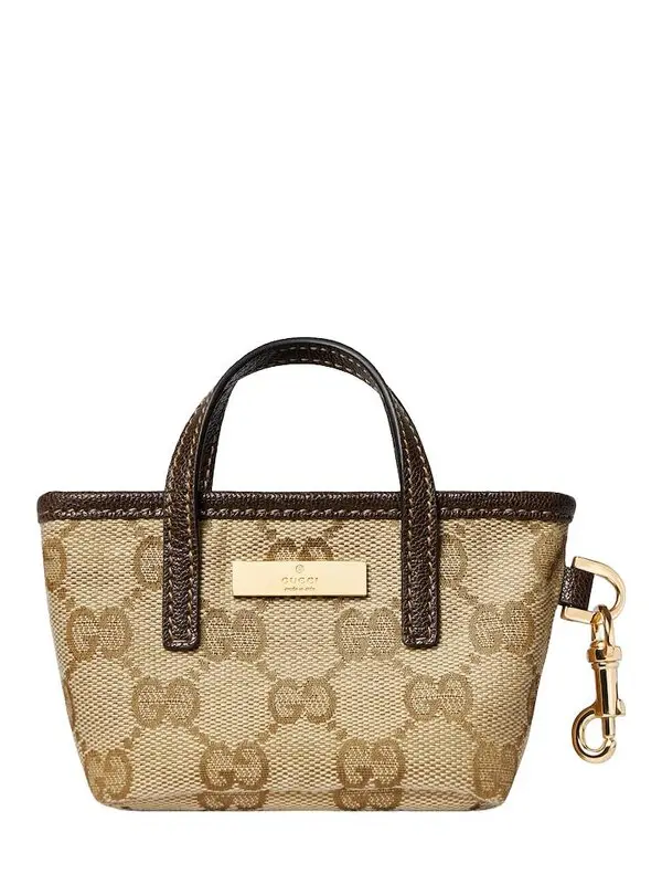 Gucci Gg Canvas Tribeca Charm - Beige