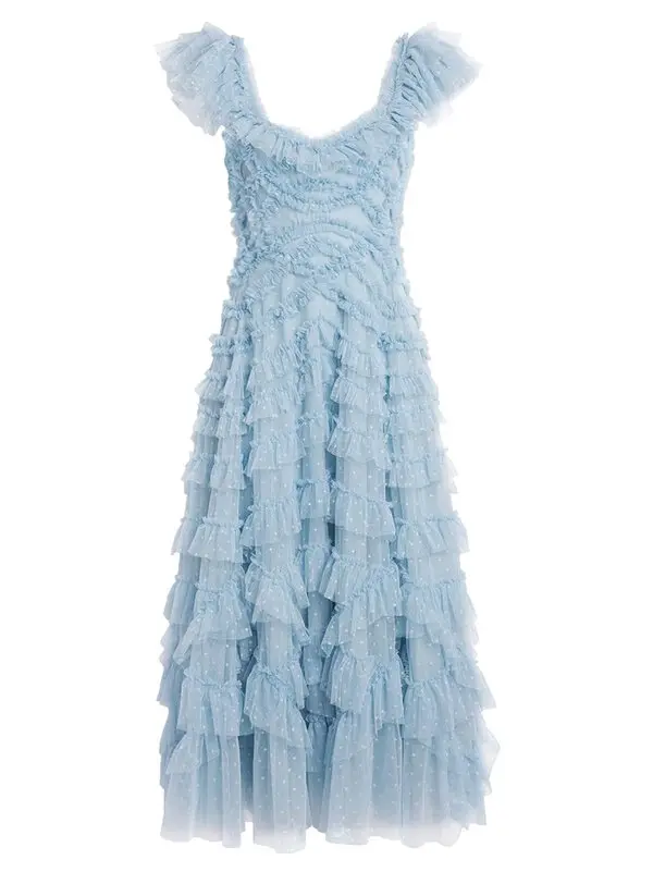 NEEDLE & THREAD Lola Ballerina Gown - Blue