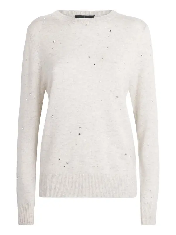 WILLIAM SHARP Cashmere Swarovski Crystal-embellished Sweater - Grey