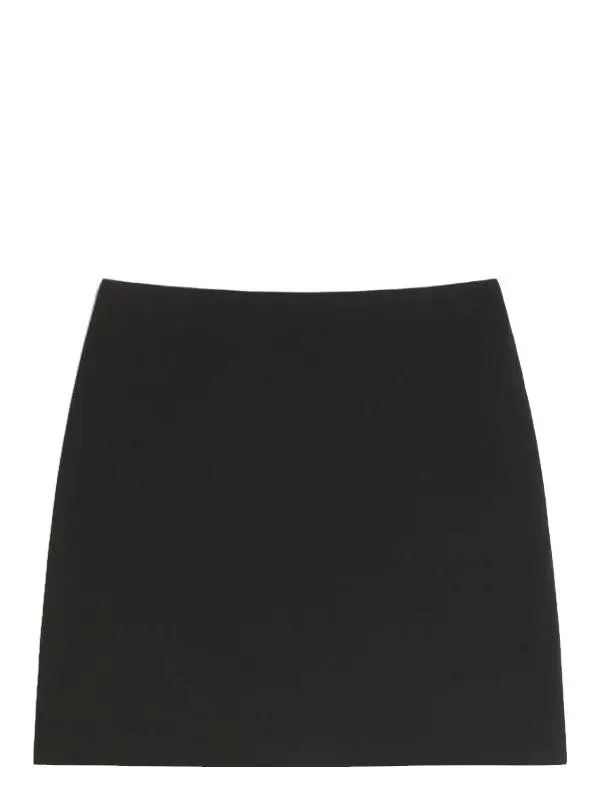 Max Mara Stretch Gabardine Mini Skirt - Black