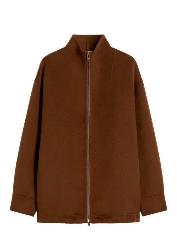 Max Mara Wool, Cashmere And Silk Coat - Chocolate