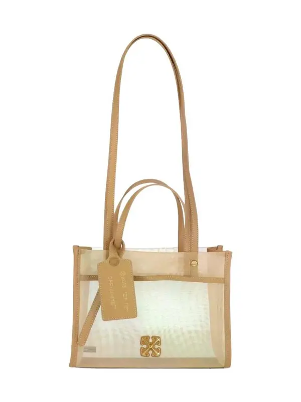 Off-White Arrows Mesh Tote Bag - Neutrals
