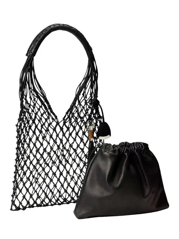 Ralph Lauren Macramé Tote Bag - Black