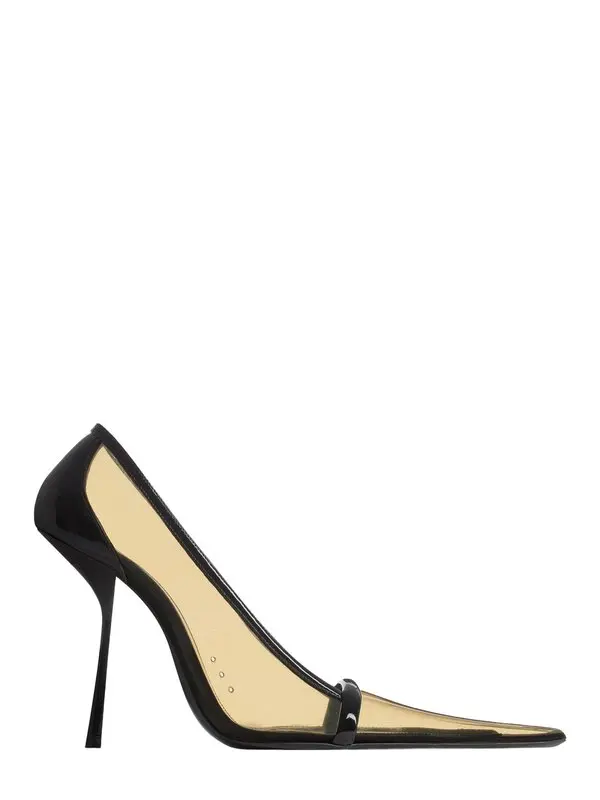 Saint Laurent Brigitte Pumps In Tpu And Patent Leather - Nude & Black