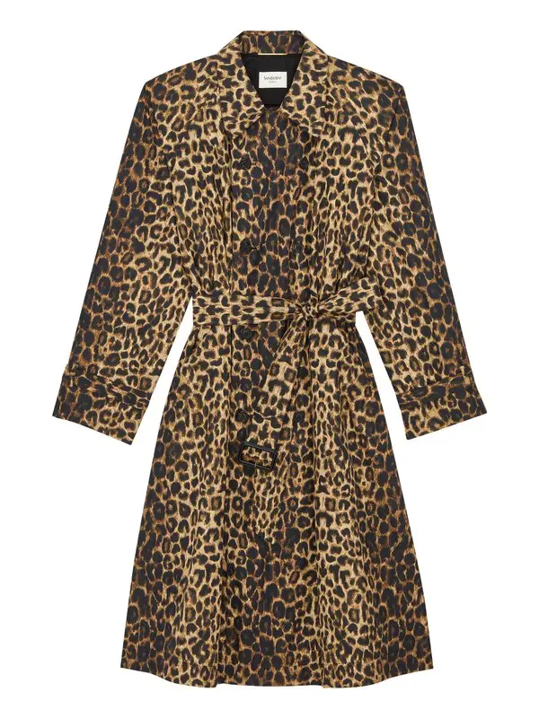 Saint Laurent Trench Coat - Leopard