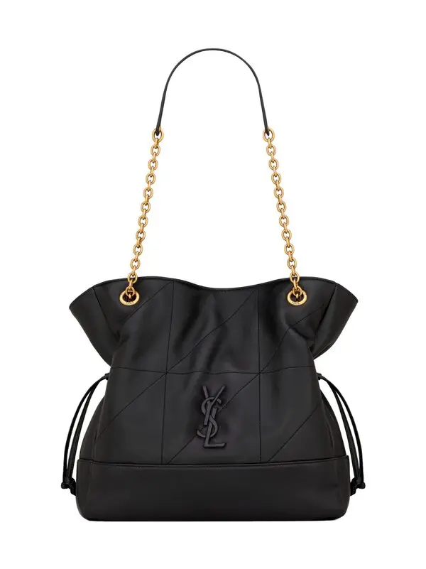 Saint Laurent Jamie Small Shopping Bag In Lambskin - Black