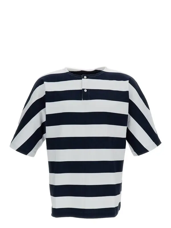 Jacquemus Breton-striped T-shirt - Blue