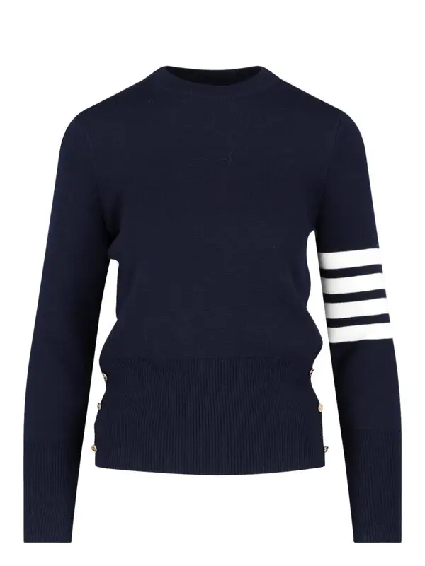Thom Browne 4-bar" Crewneck Sweater - Blue