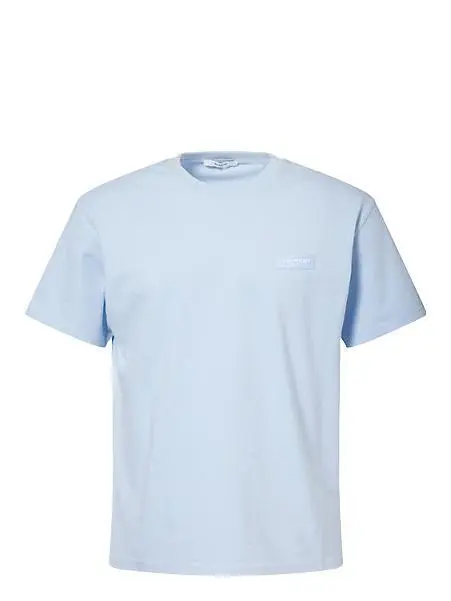 Givenchy Appliqué Logo Cotton T-shirt - Light Blue