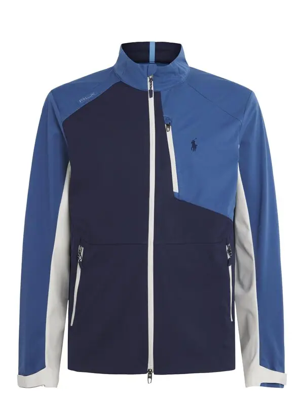 Rlx Ralph Lauren Color-blocked Packable Windbreaker Jacket - Navy