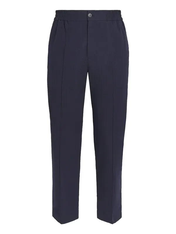 A.p.c. Cotton Pleated Trousers - Navy