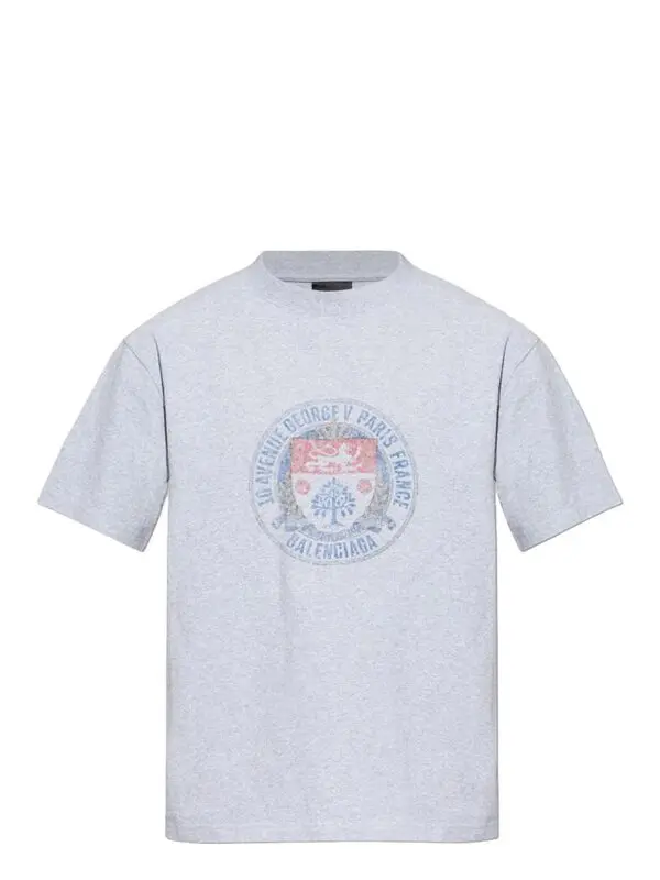 Balenciaga Standard Tee Light Heather Grey - Gray
