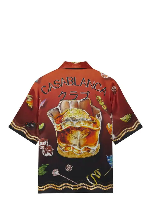 Casablanca Casa Club Sunset Silk Shirt - Multicolor