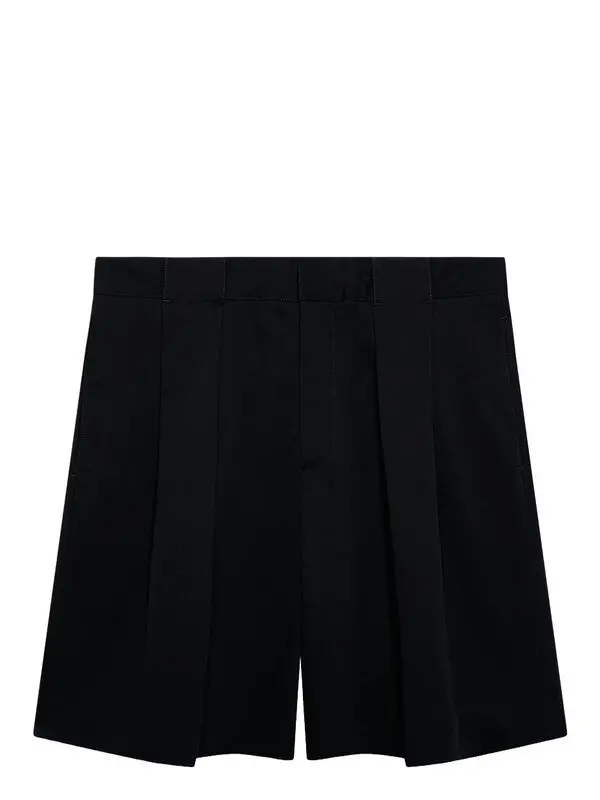 Casablanca Cotton Tailored Belt Loop Shorts - Multicolor