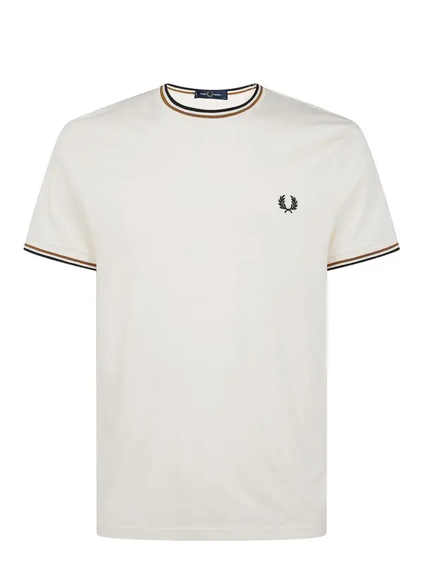 Fred Perry Twin Tipped T-shirt - Brown