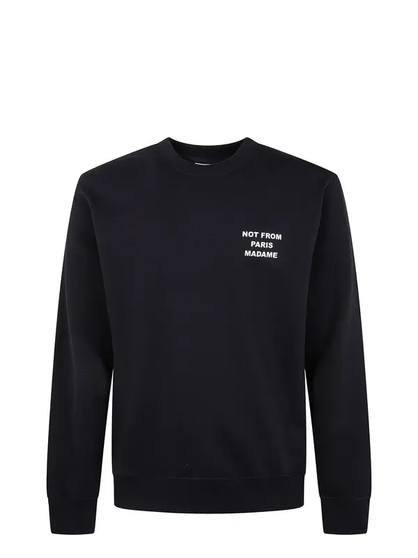 Drole De Monsieur Cotton Sweatshirt - Black