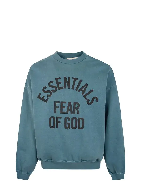 Fear Of God Campus 90's" High Neck Sweatshirt - Blue