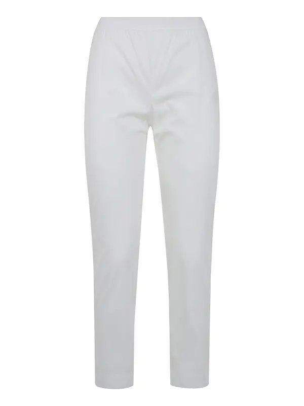 Liviana Conti High-waisted Straight Leg Trousers - White
