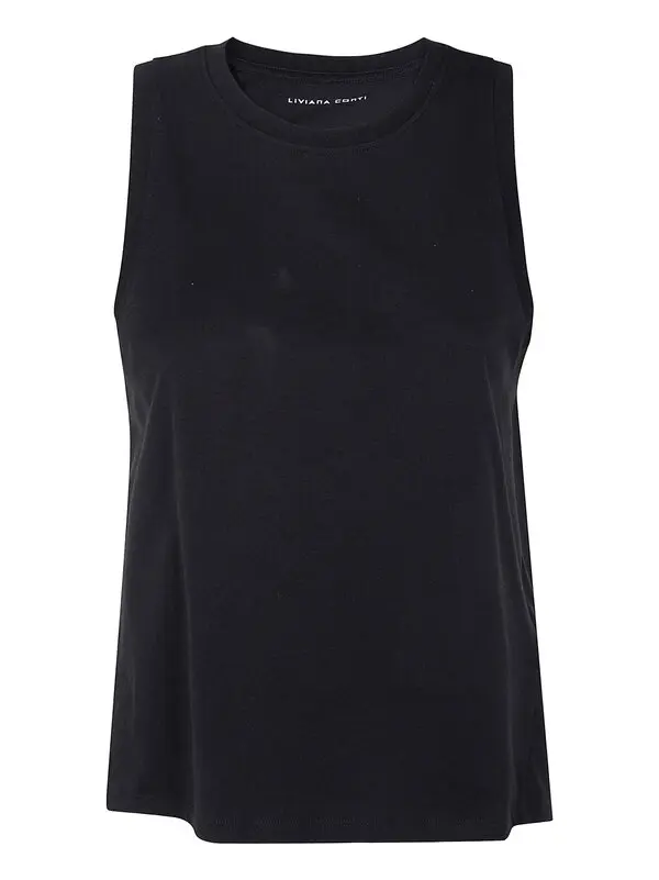 Liviana Conti Cotton Top - Black