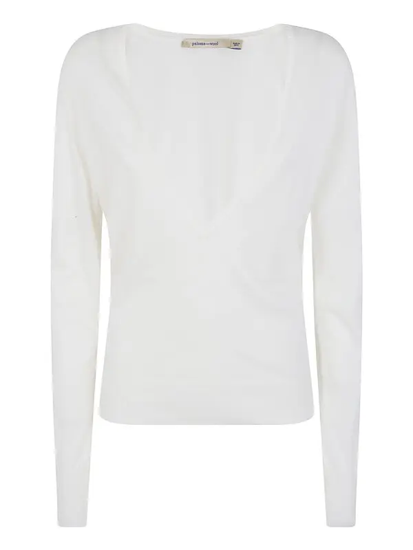 Paloma Wool Omina V-neck Sweater - White
