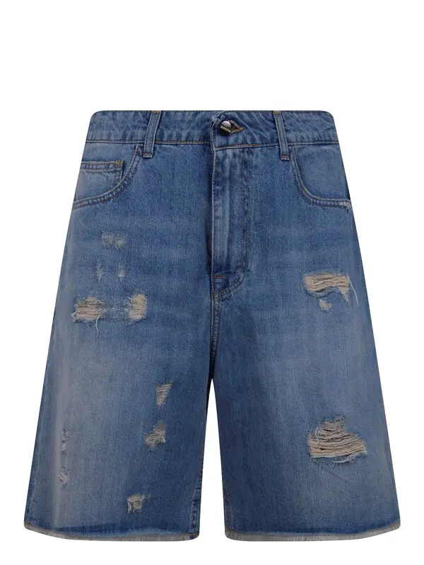 BARROW Denim Shorts - Blue