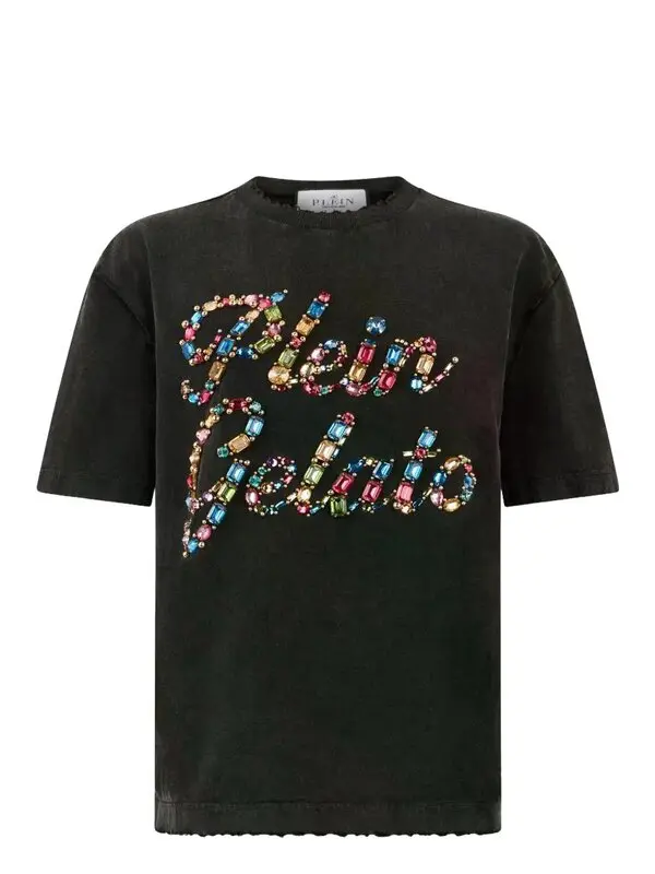Philipp Plein Embellished T-shirt - Black