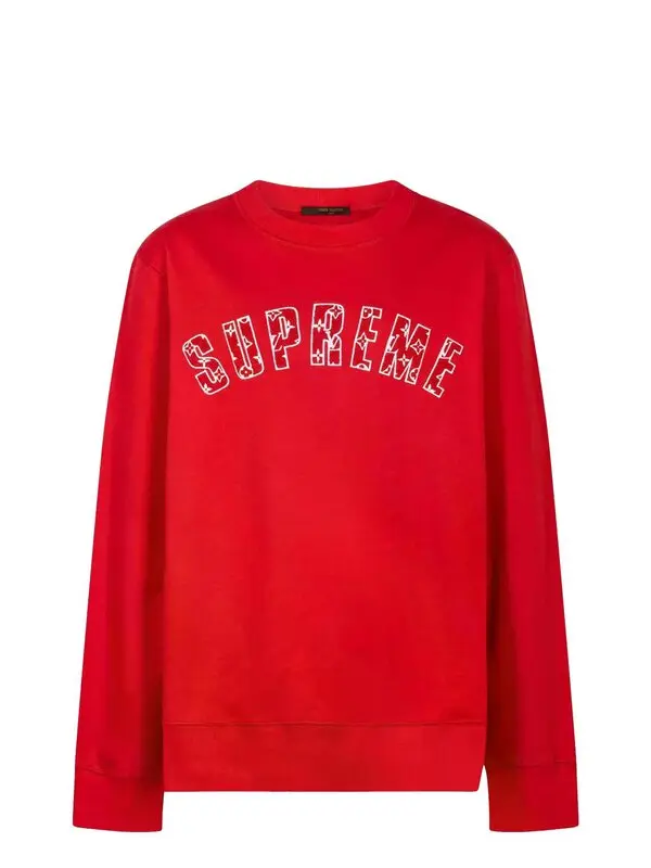Supreme X Louis Vuitton Arc Logo Sweatshirt - Red