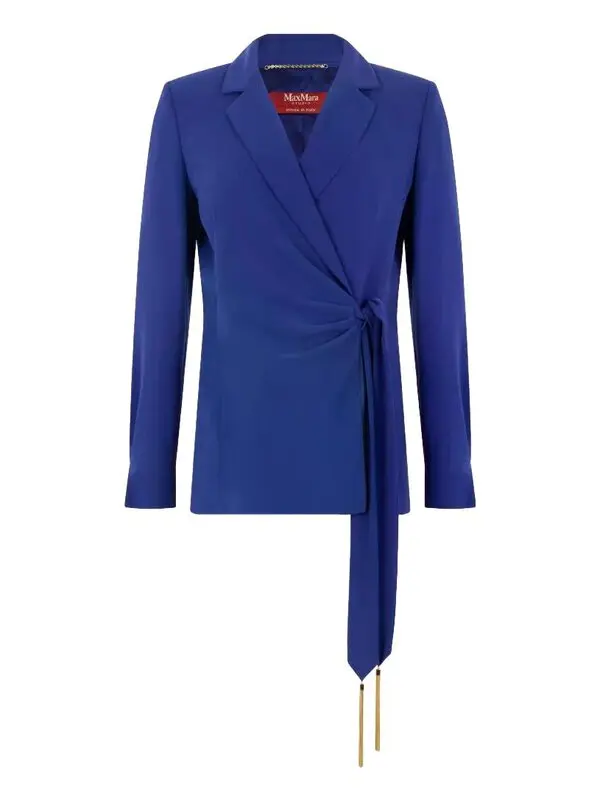 Max Mara Royal Wrap Jacket - Blue