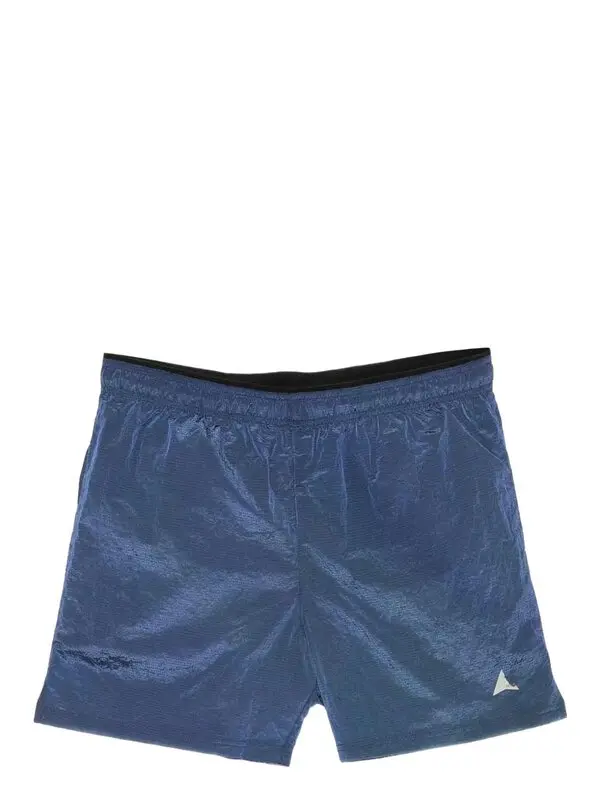 ROA Helder Logo-print Shorts - Blue