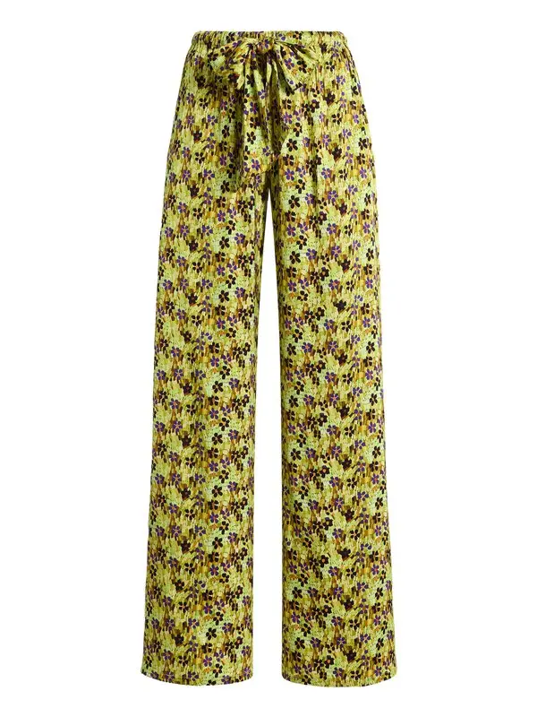 SIEDRES Manoce Wide Leg Printed Pants - Multi