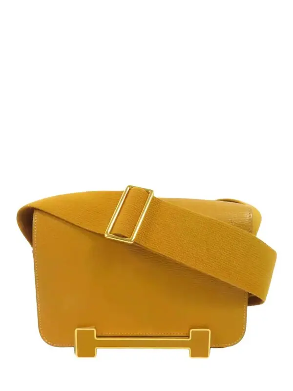 Hermès Geta Shoulder Bag In Chèvre Leather - Brown