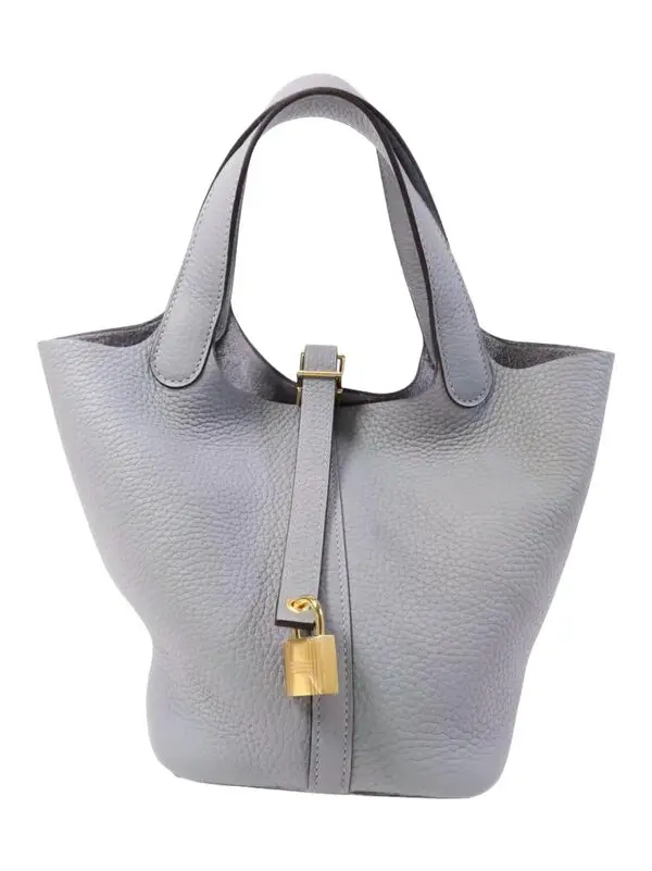 Hermès Pm Picotin Lock Shoulder Bag - Grey