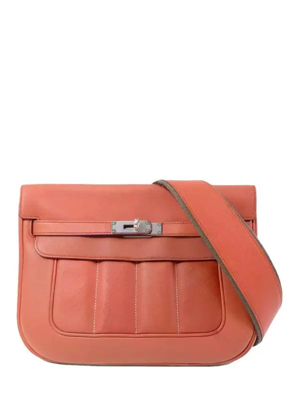 Hermès 28 Berline Shoulder Bag - Orange