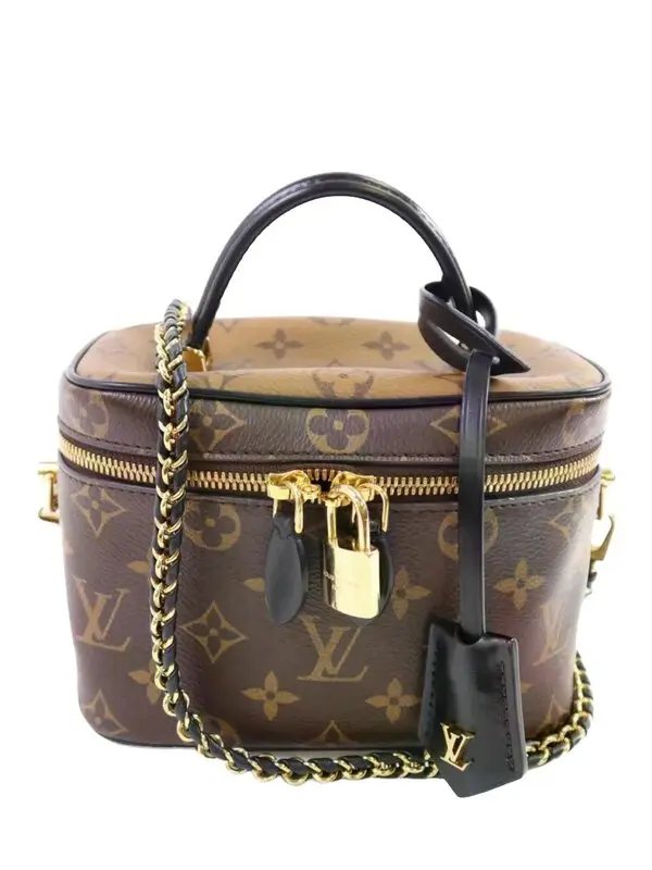LOUIS VUITTON Monogram Pm Vanity Tote Bag - Brown