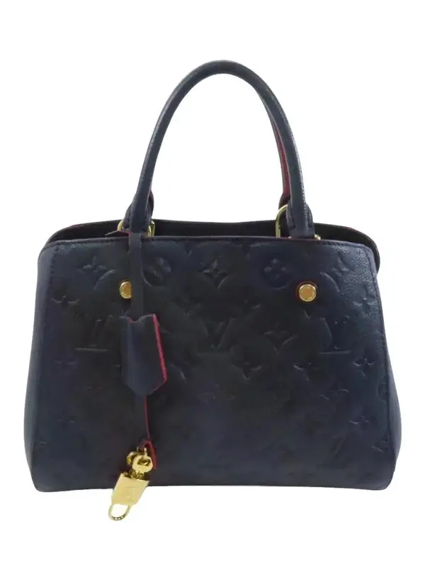 LOUIS VUITTON Bb Montaigne Tote Bag - Blue