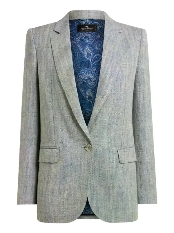 Etro Single-breasted Blazer - Grey