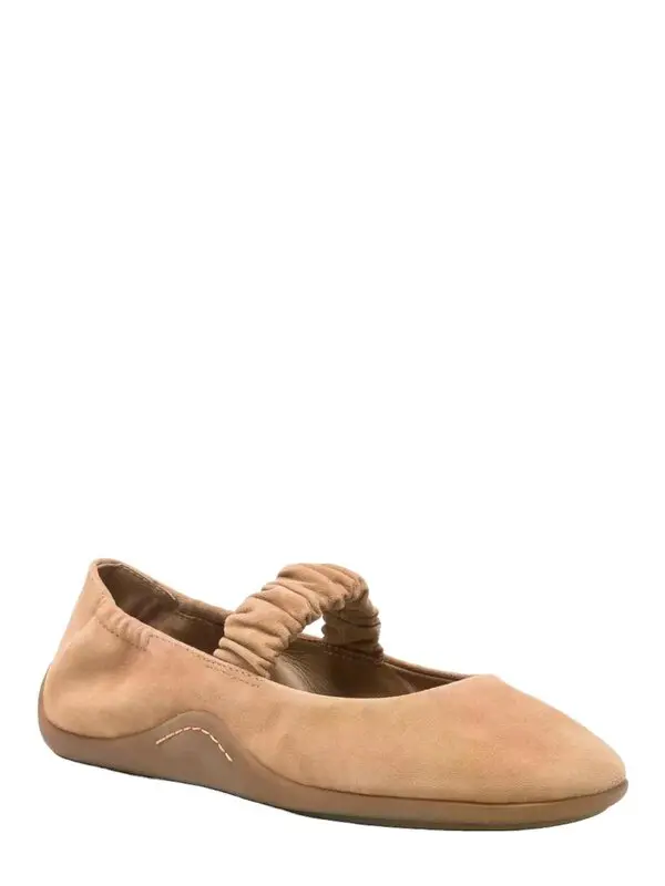 Ash Maya Suede Ballet Flats - Brown