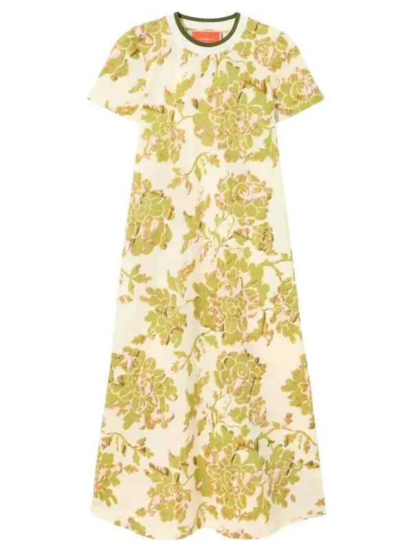 La DoubleJ Sporty Swing Dress In Oasis Print - Neutrals