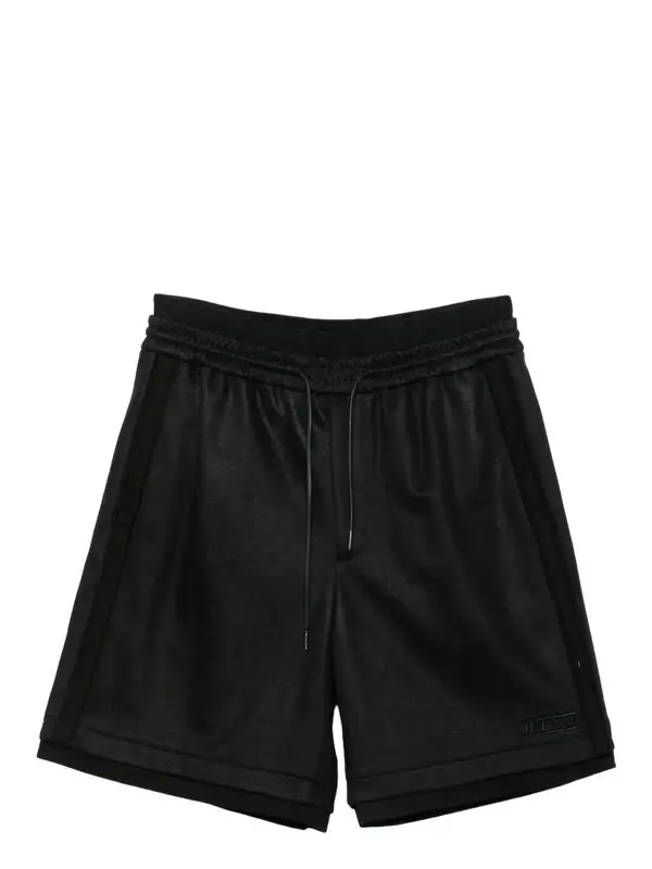 JUUN.J Layered Drawstring Shorts - Black
