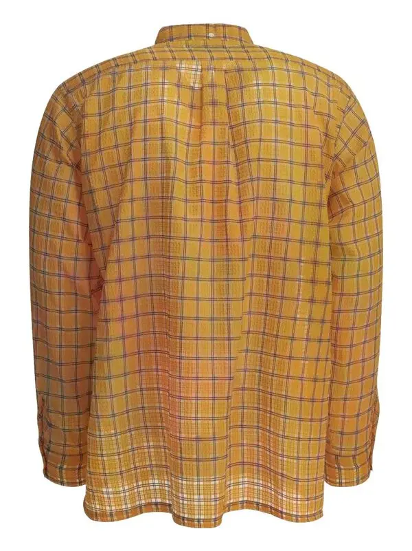 BEAMS Check-pattern Shirt - Orange