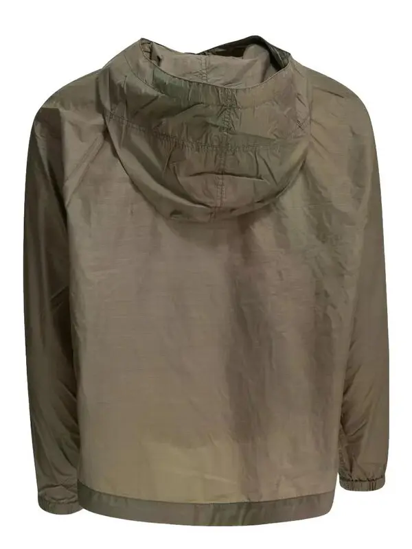 BEAMS Hooded Drawstring Coat - Green