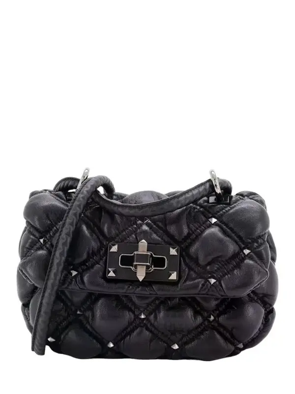 Valentino Garavani Spikeme Flap Bag - Black