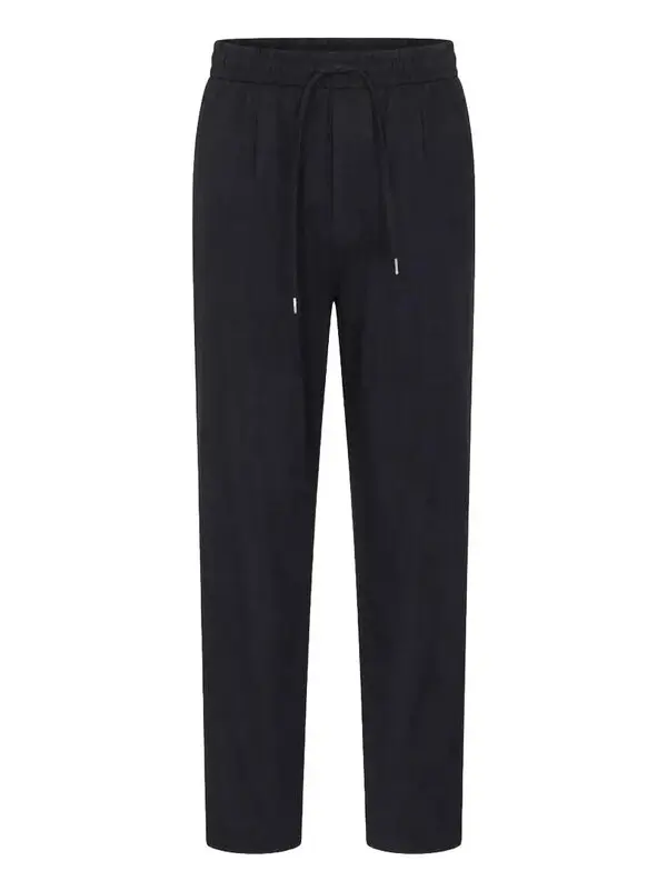 BRIGLIA 1949 Drawstring-waist Flannel Trousers - Blue