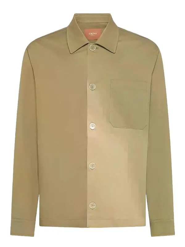 CRUNA Cardiff Pocket-detail Overshirt - Brown