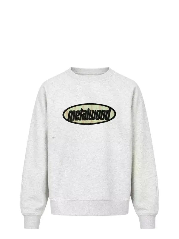 METALWOOD STUDIO Logo Motif Raglan Sleeve Sweater - Grey